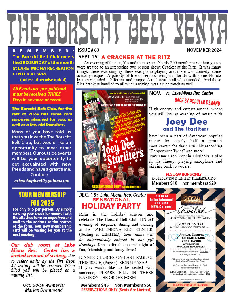 YENTA | The Borscht Belt Club